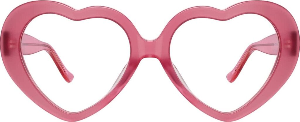 Heart-Shaped Prescription Glasses